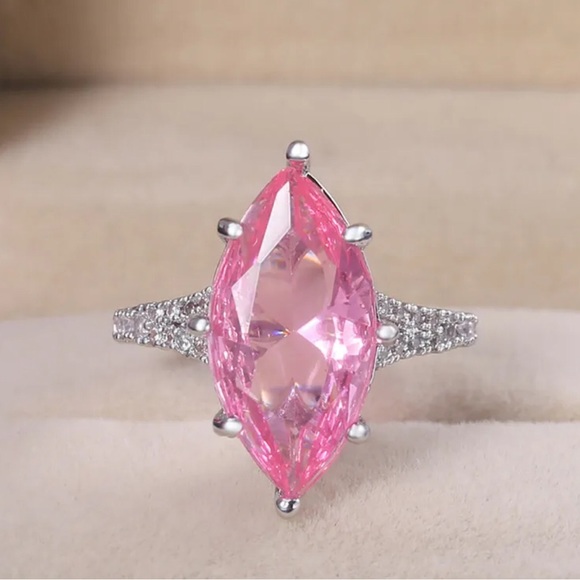 Jewelry | Copy Pink Cushion Ring | Poshmark